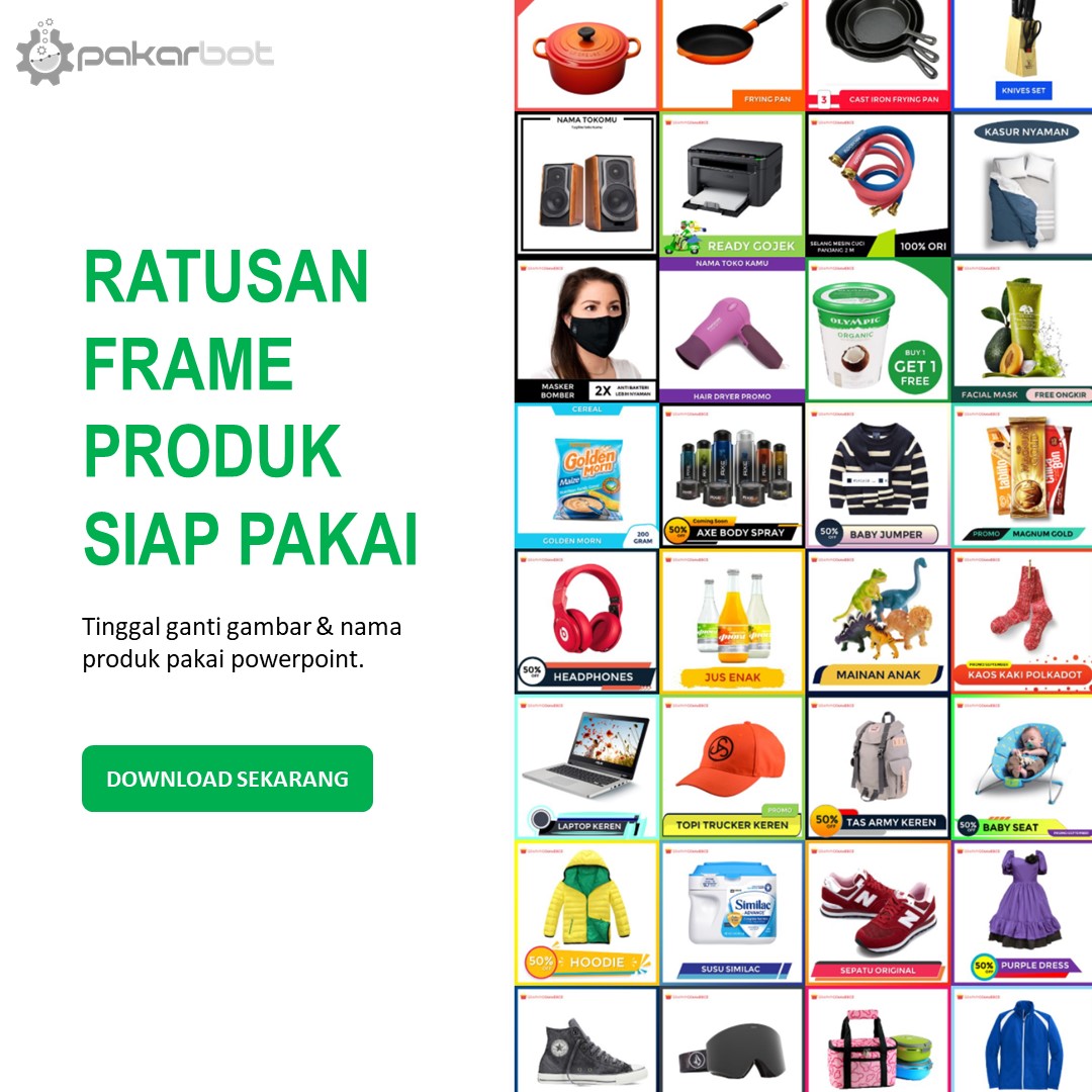 frame produk - pakarbot
